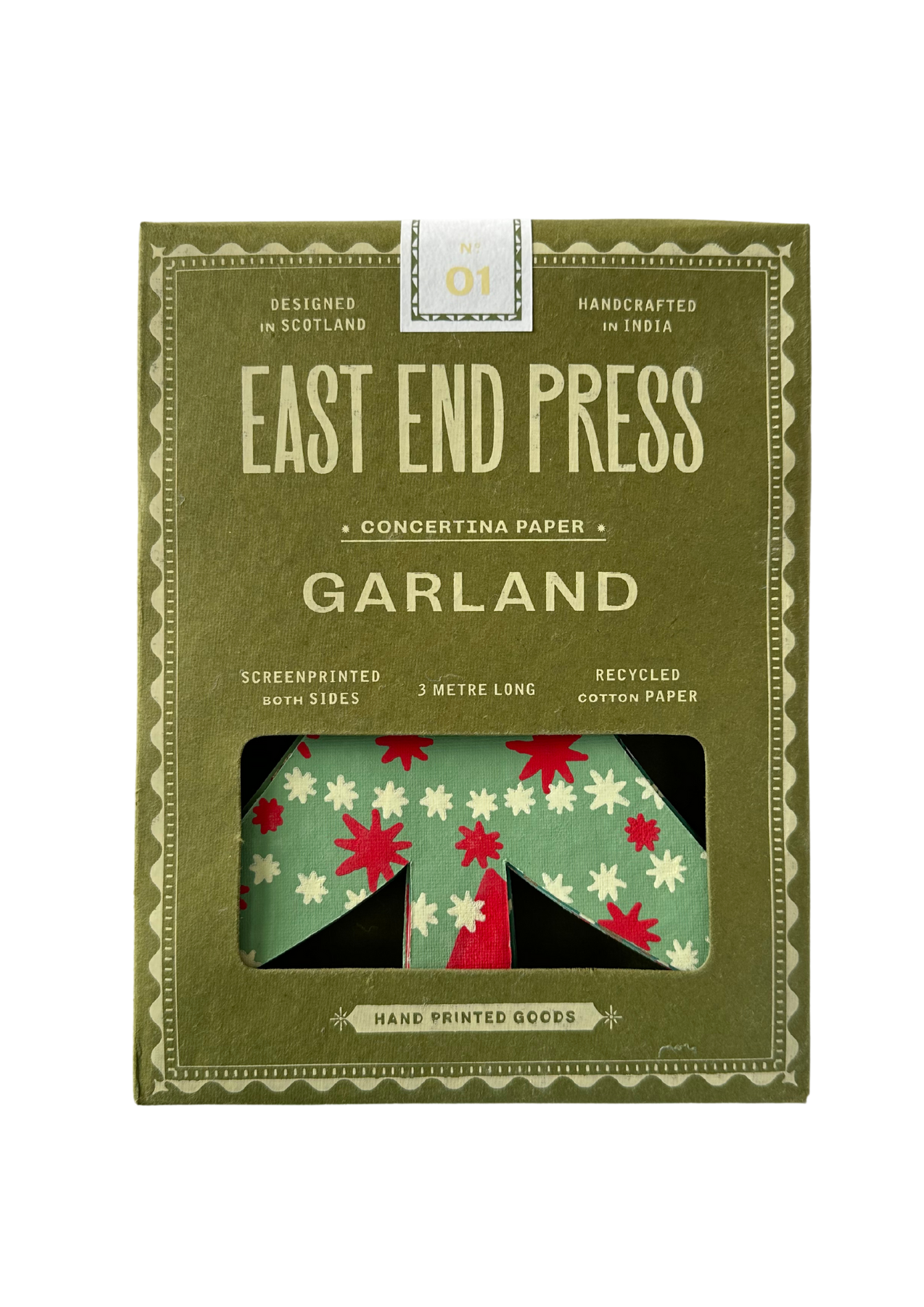 Christmas Trees Concertina Garland – East End Press