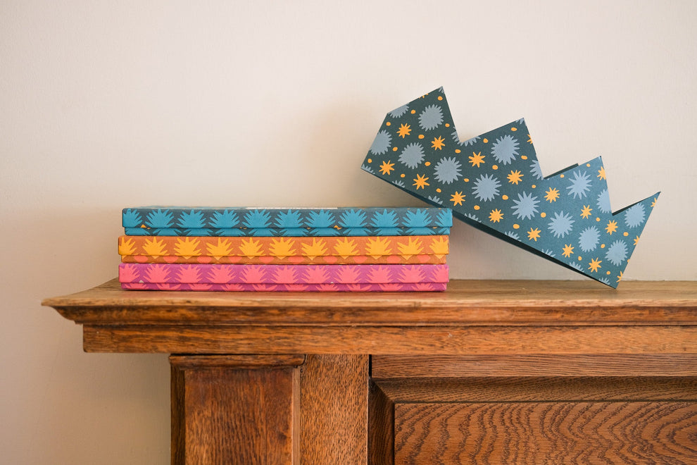 Blue & Yellow Paper Crowns – East End Press
