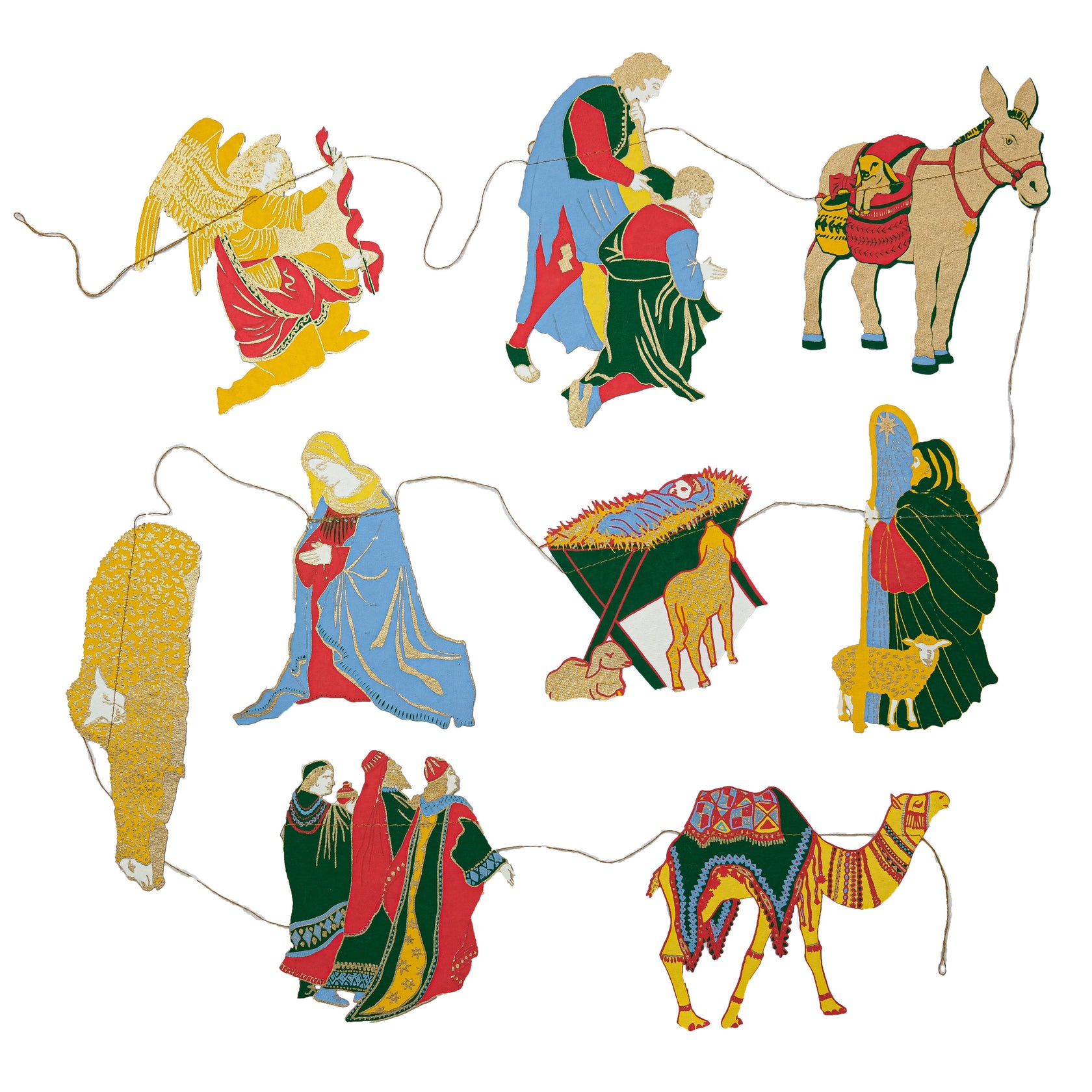 Nativity Sewn Garland – East End Press