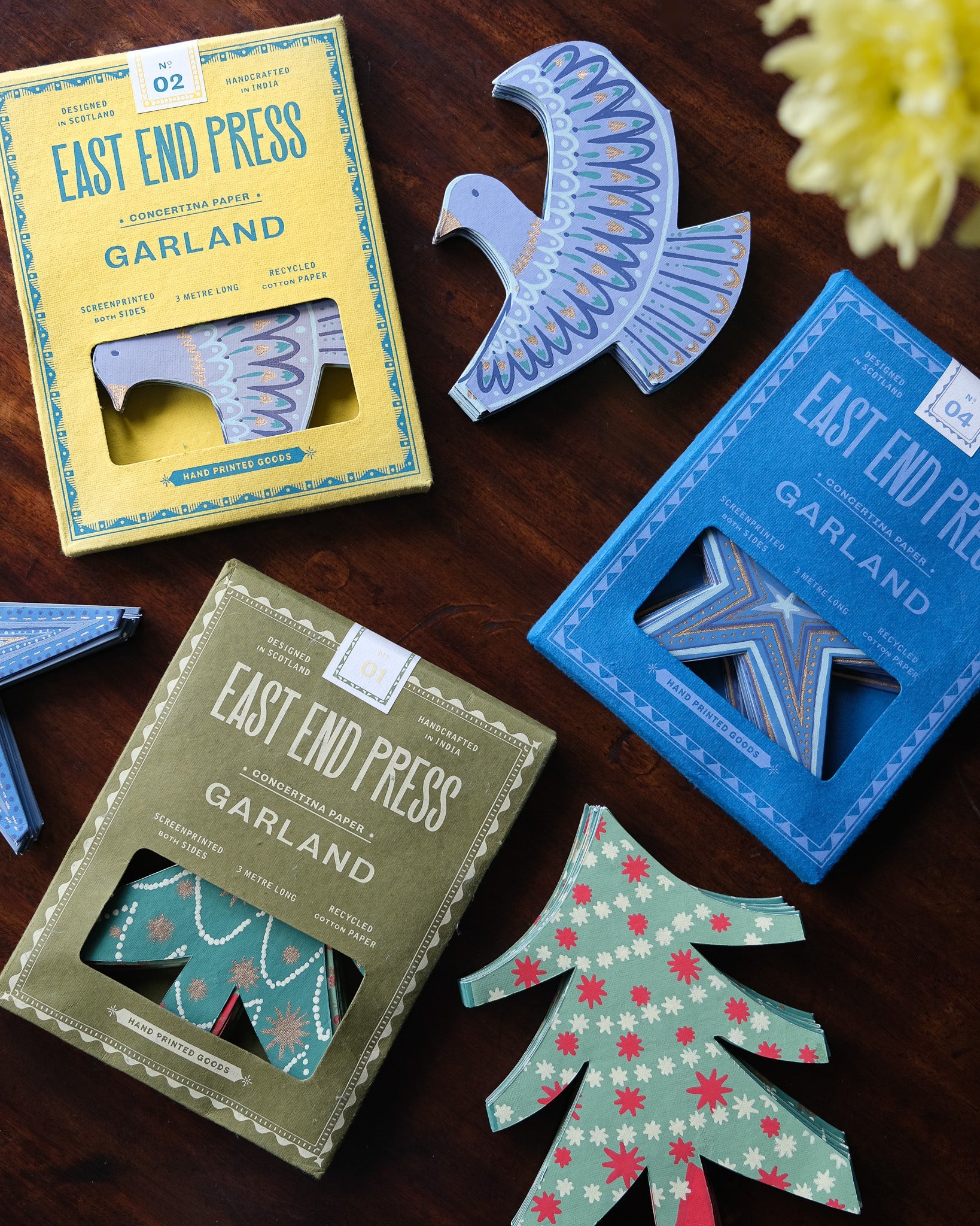 Christmas Trees Concertina Garland – East End Press