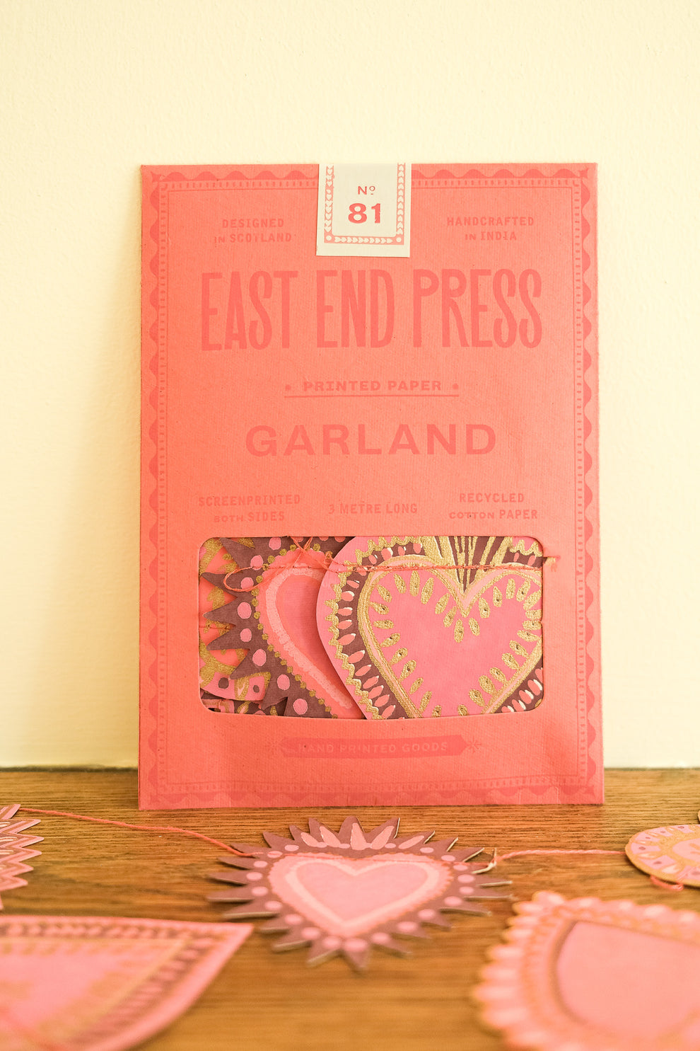 Sweet Hearts Sewn Garland – East End Press