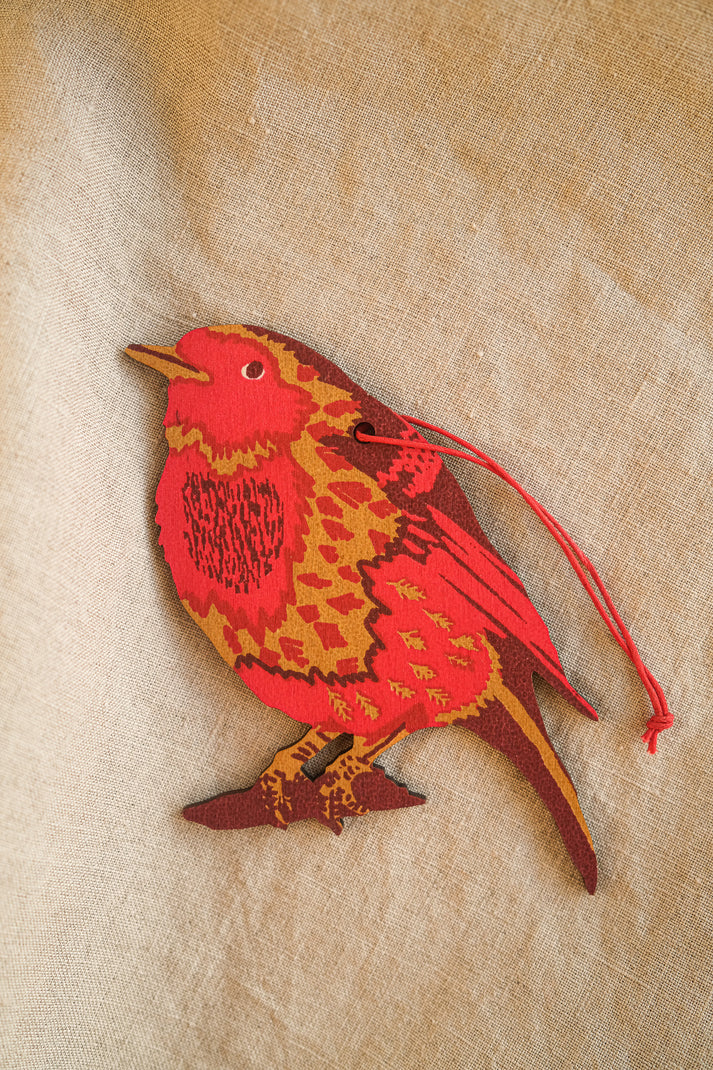 Sample Sale - Robin Wooden Ornament – East End Press