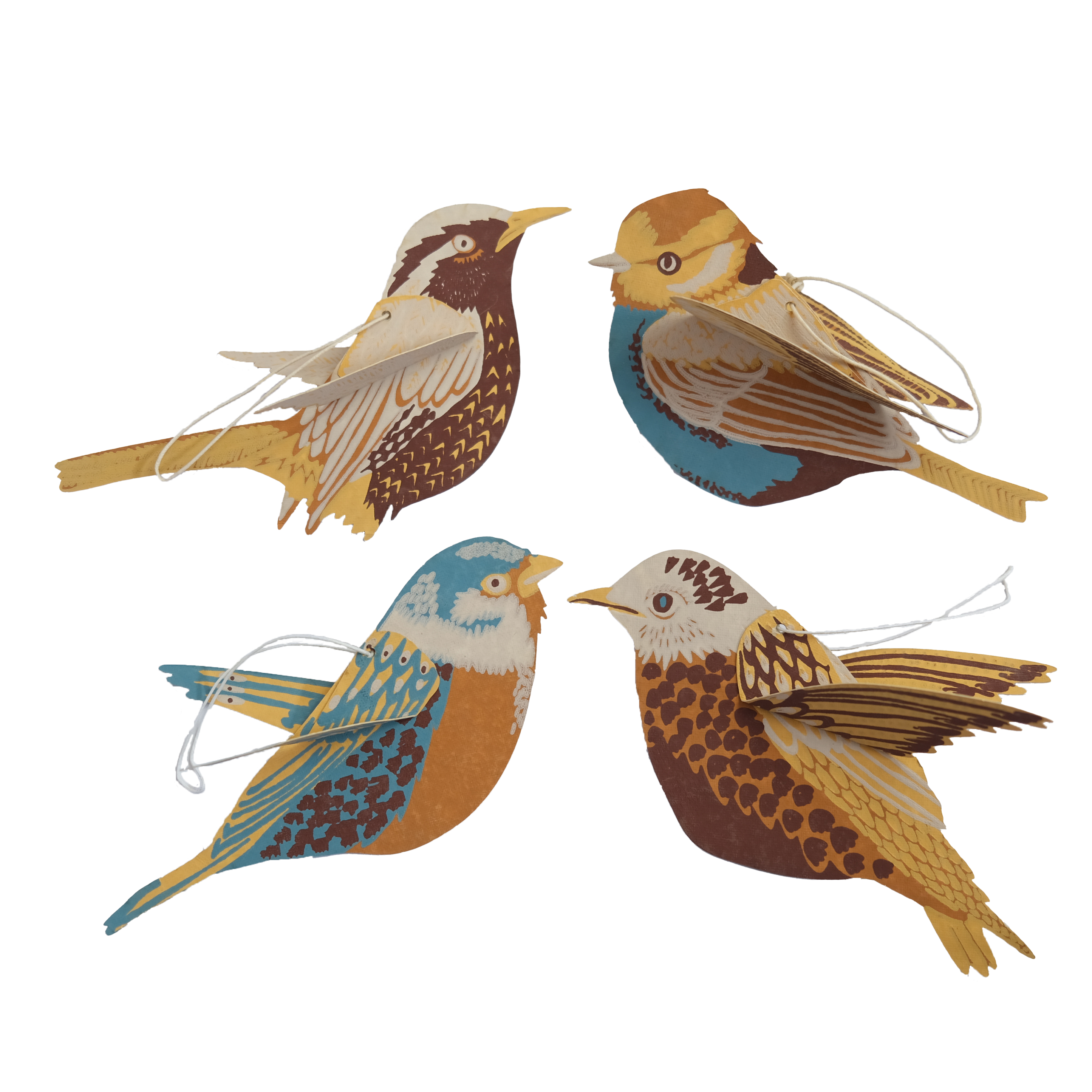 British Birds Paper Ornaments – East End Press