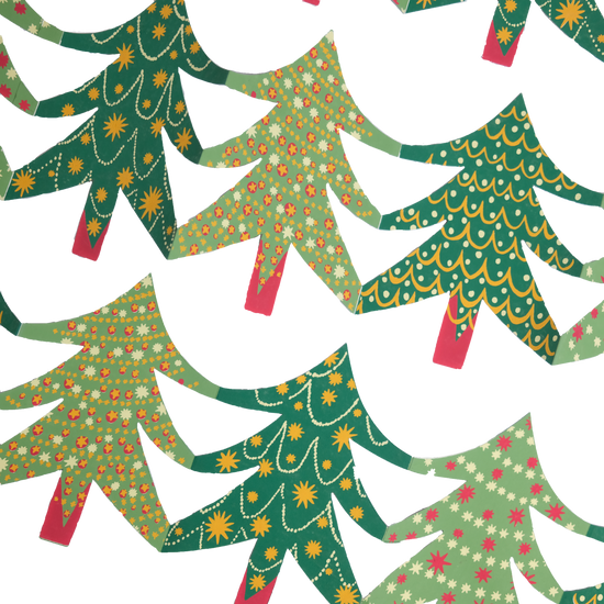 Christmas Trees Concertina Garland – East End Press