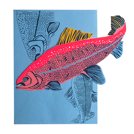Salmon Greeting Card – East End Press